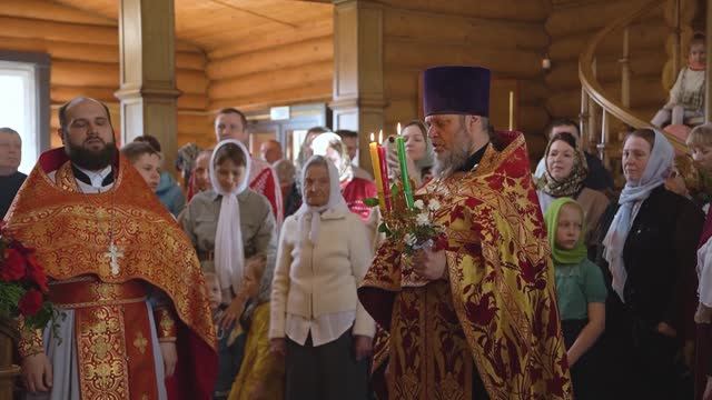 Пасха в храме Адриана и Наталии в «Арбековской заставе». 20.04.25