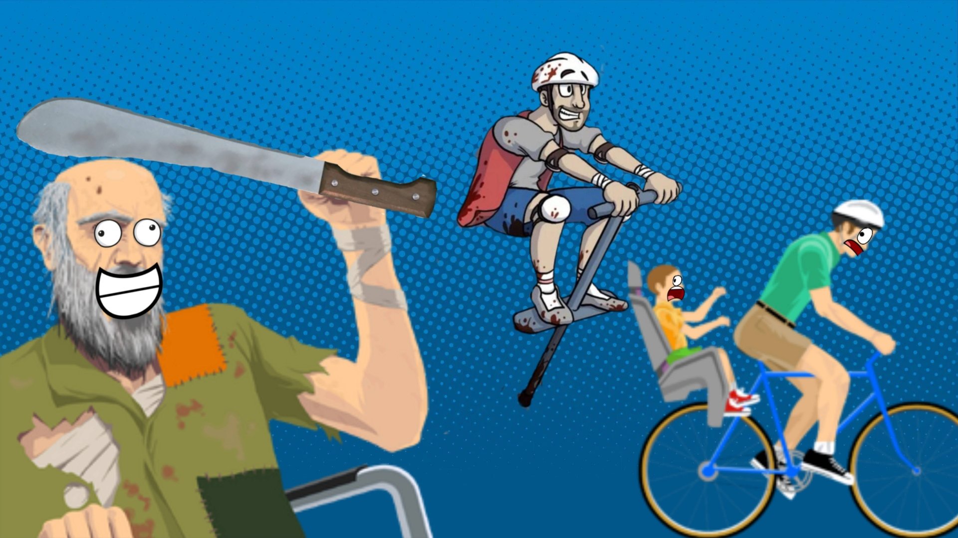 Бомж убийца в Happy Wheels 6#.