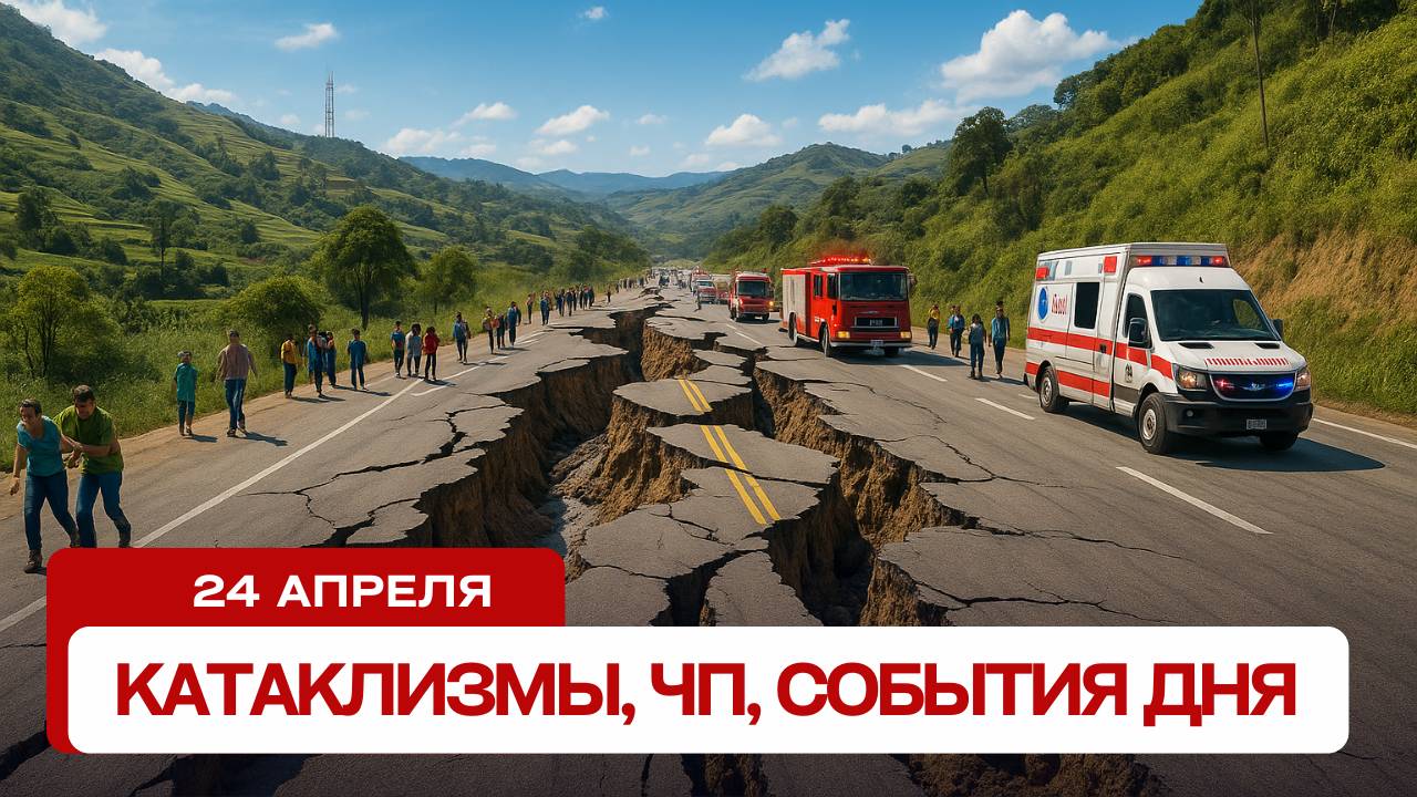 Катаклизмы сегодня 24.04.2025. Новости сегодня, ЧП, катаклизмы за день, события дня