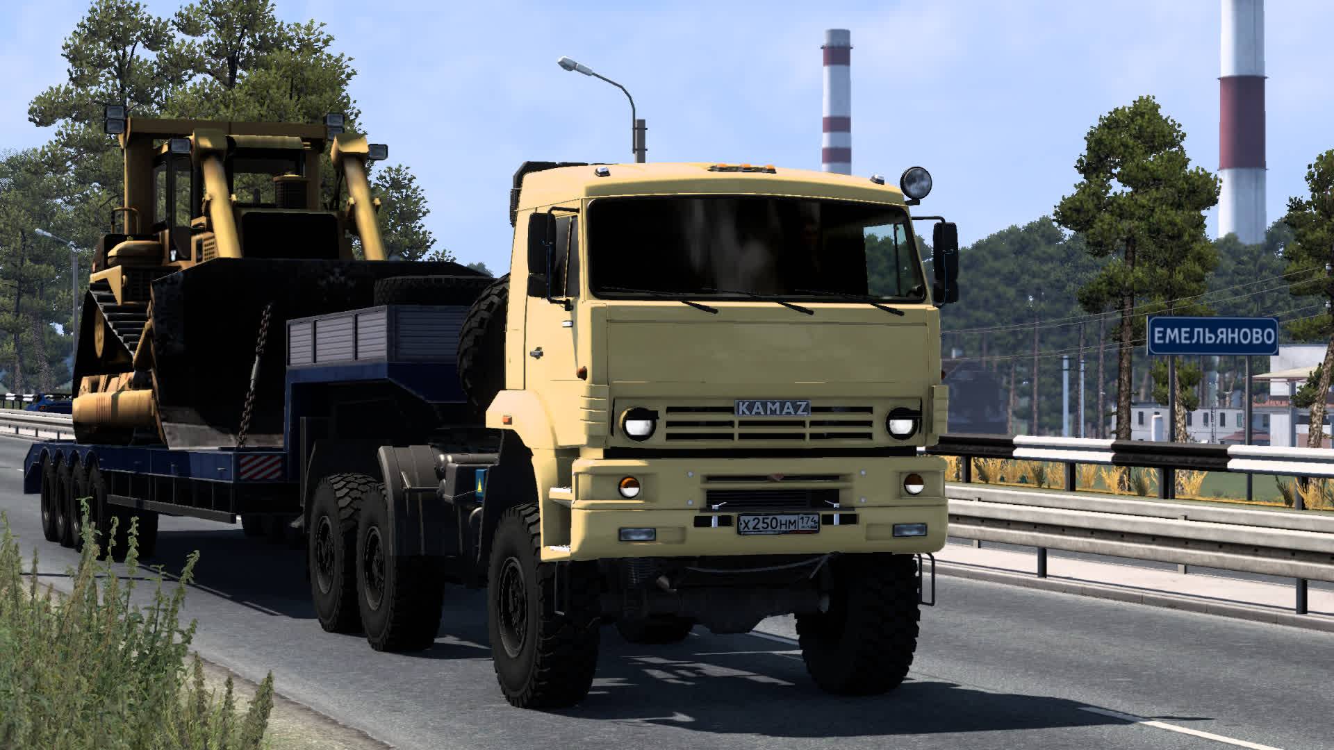 284 / ETS2 1.53 / Суровая Россия Забайкалье "R7" / КАМАЗ 65225 БАТЫР / На Восток.