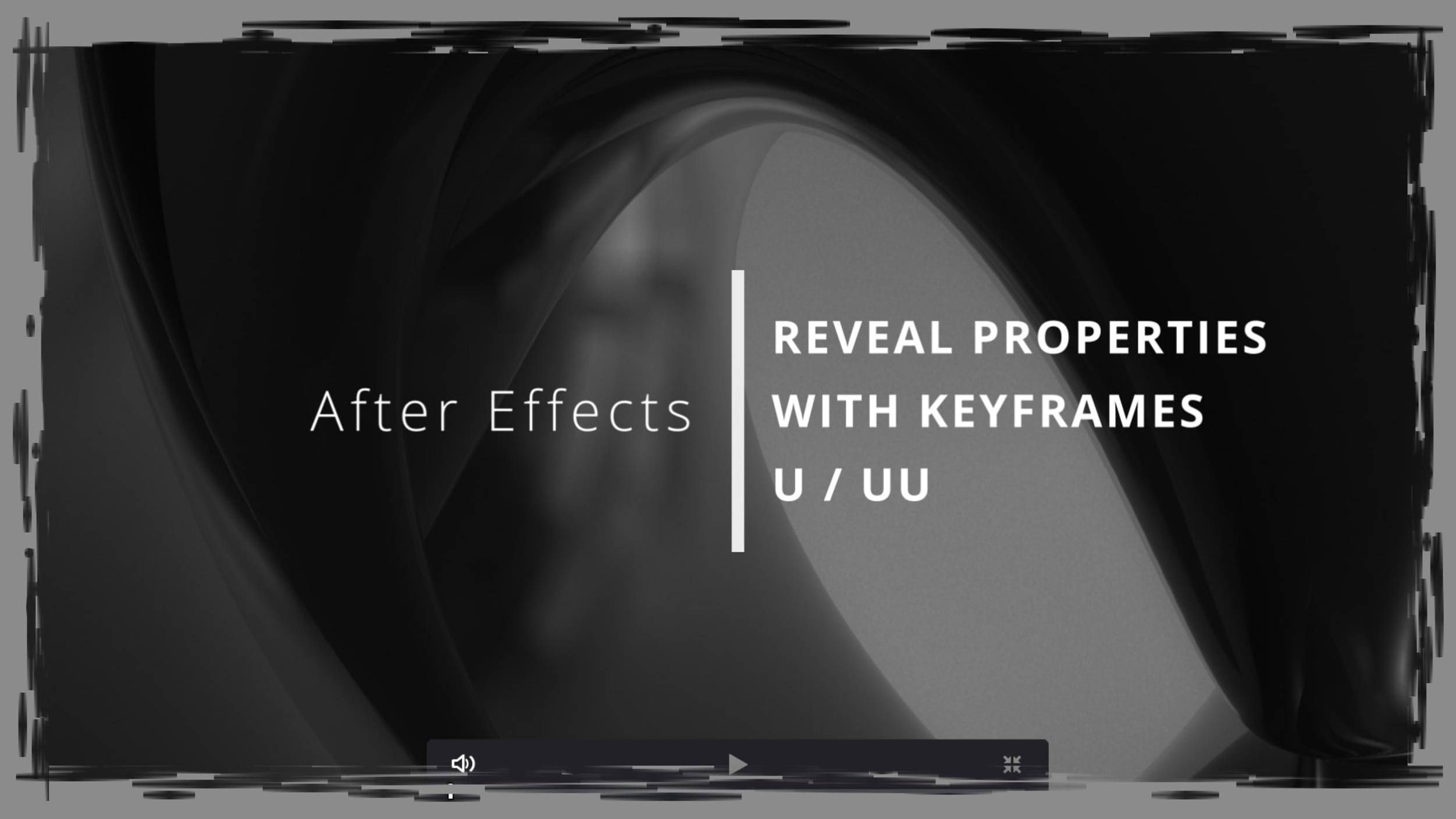 014. After Effects. Reveal properties with Keyframes