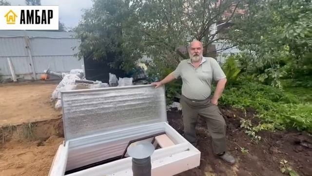 Видео отзыв на пластиковый погреб Амбар модель ＂Пологи