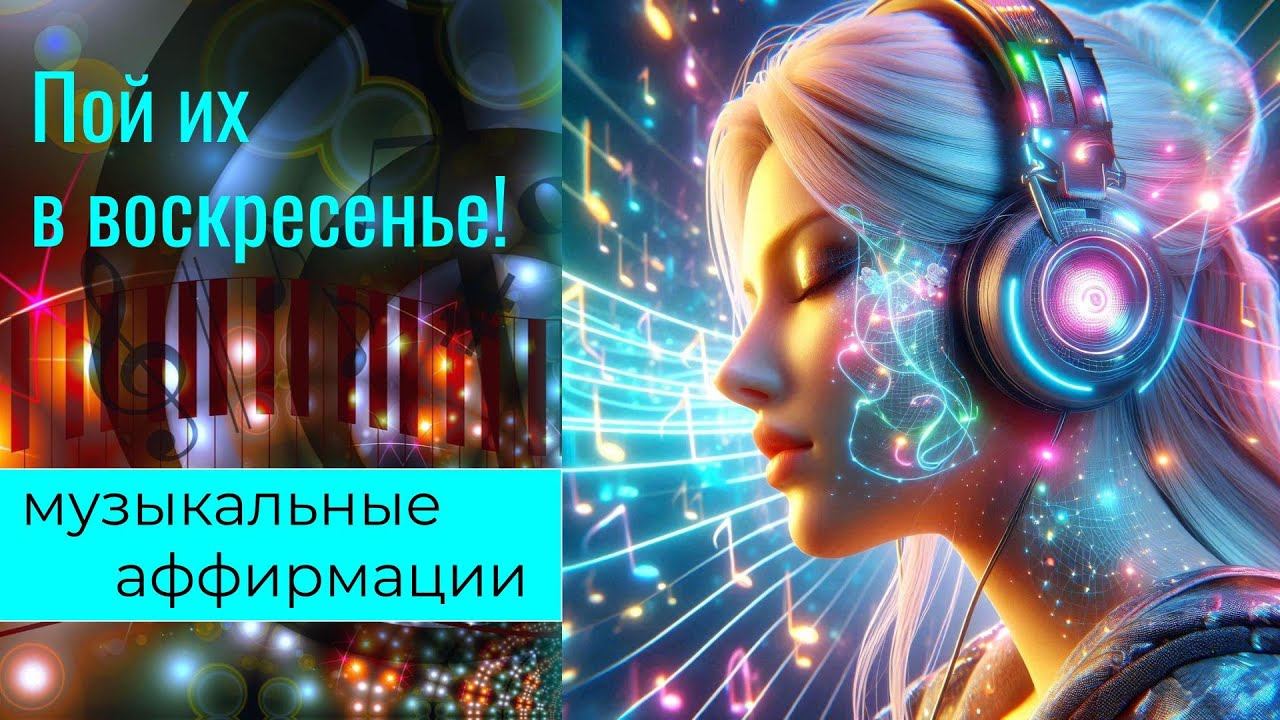 Аффирмации НА ВОСКРЕСЕНЬЕ 🥴Пой их и расти духовно! #слушать #текст #саморазвитие