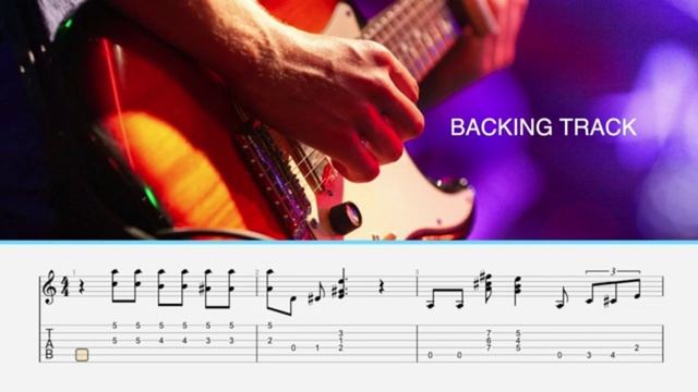 Blues Riff  in A(tab,backing track)