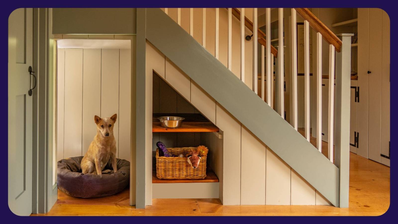 Пространство под лестницей / Домик для собаки под лестницей 🐩