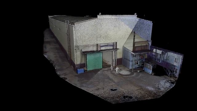 Лазерное 3D сканирование. Облако точек прирельсовой базы.