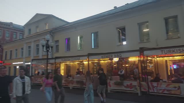 Улица Арбат / Москва / видео 4К