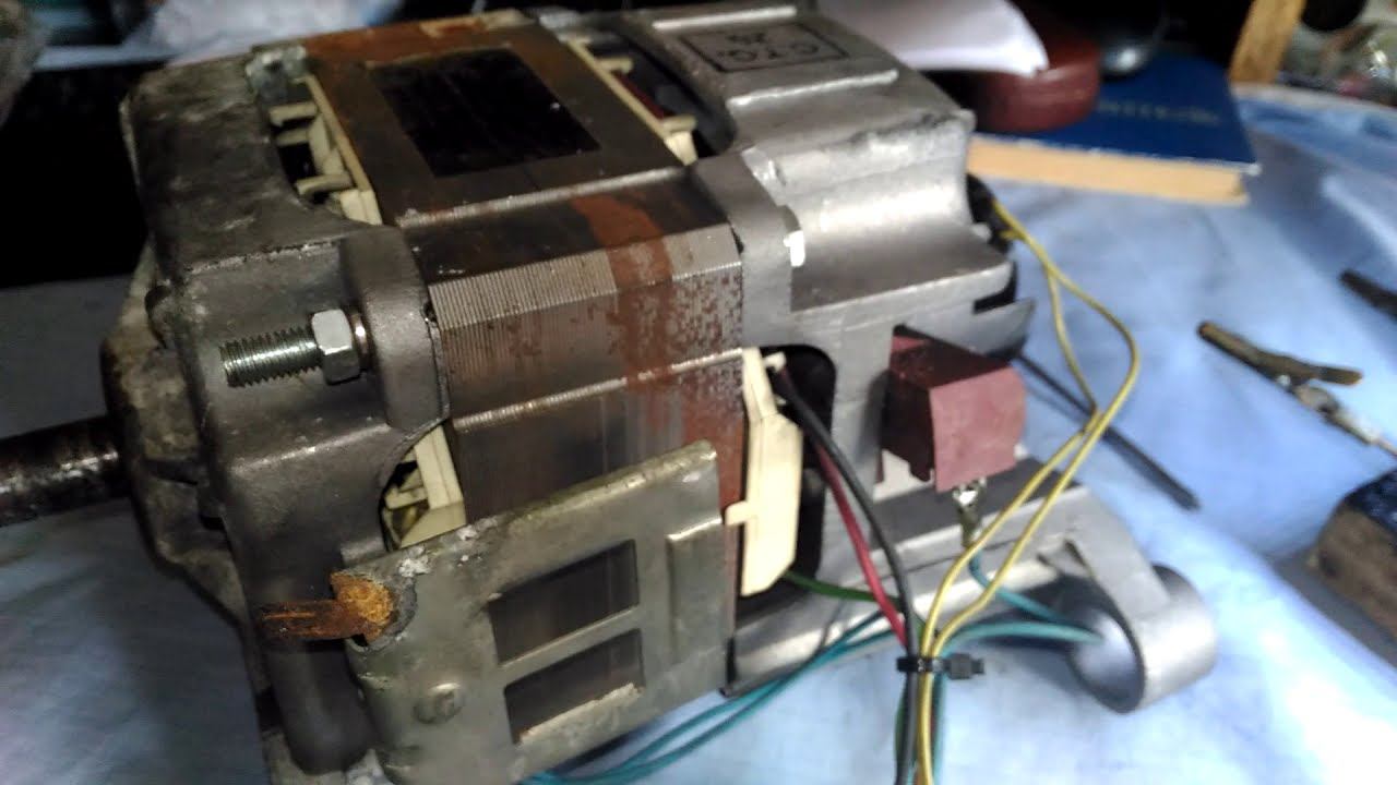 Ремонт разьема двигателя стиралки.