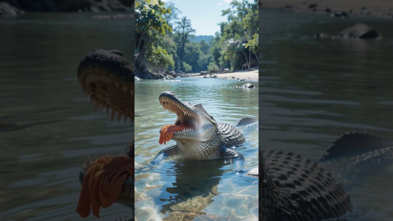 Любовная история в джунглях: как все было на самом деле #Крокодил_и_негритянка #юмор #песня