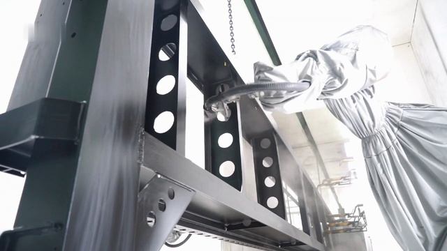 Порошковая покраска рам трейлеров роботами