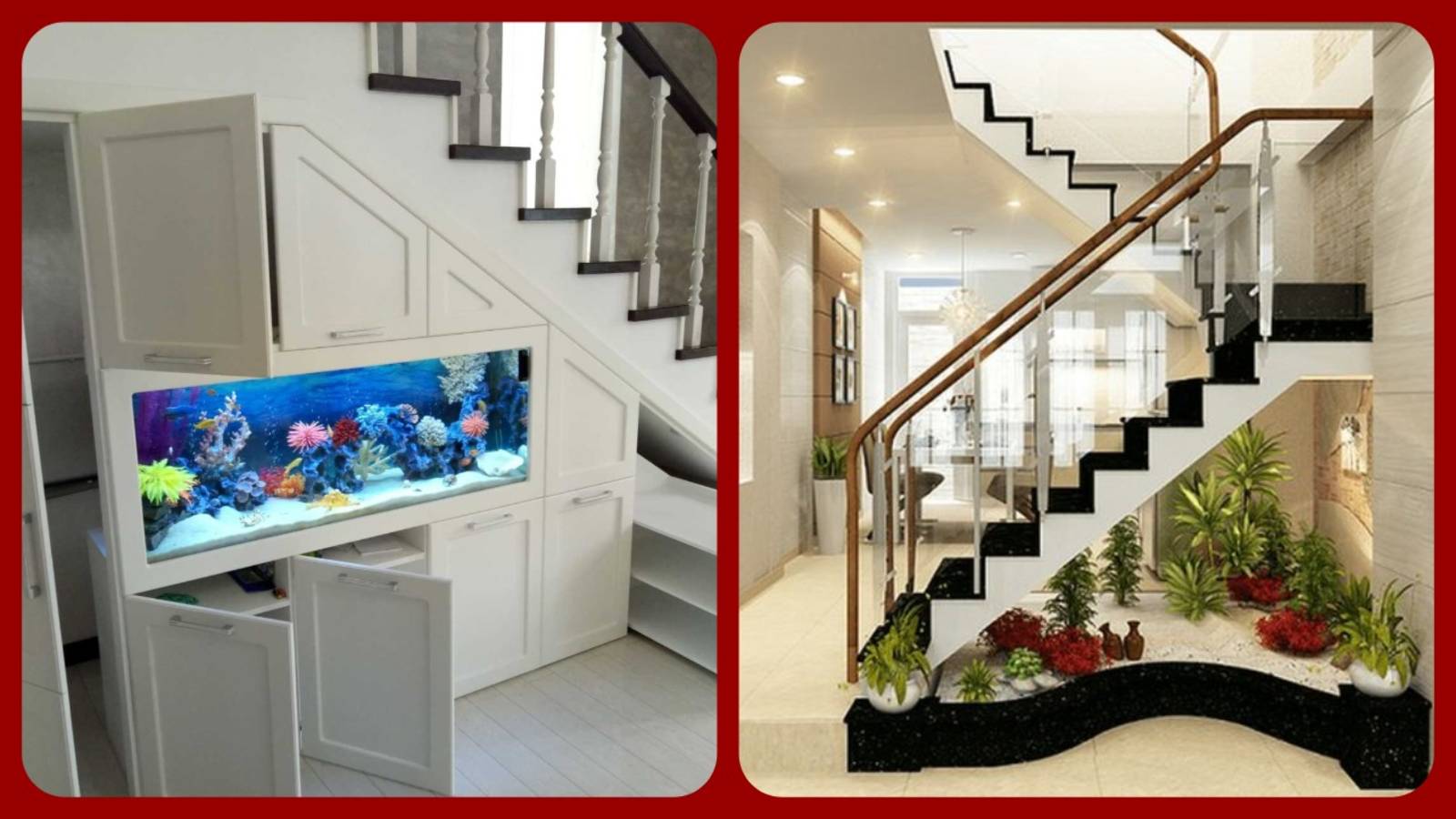 Пространство под лестницей / Аквариум 🐠 / Зеленый уголок 🌺