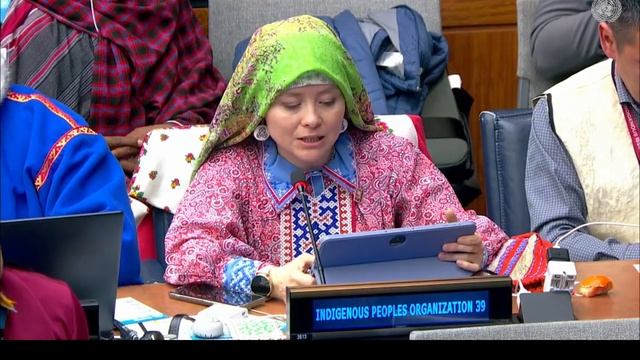 Вера Кондратьева. Югра. Форум по вопросам коренных ООН 23 апреля