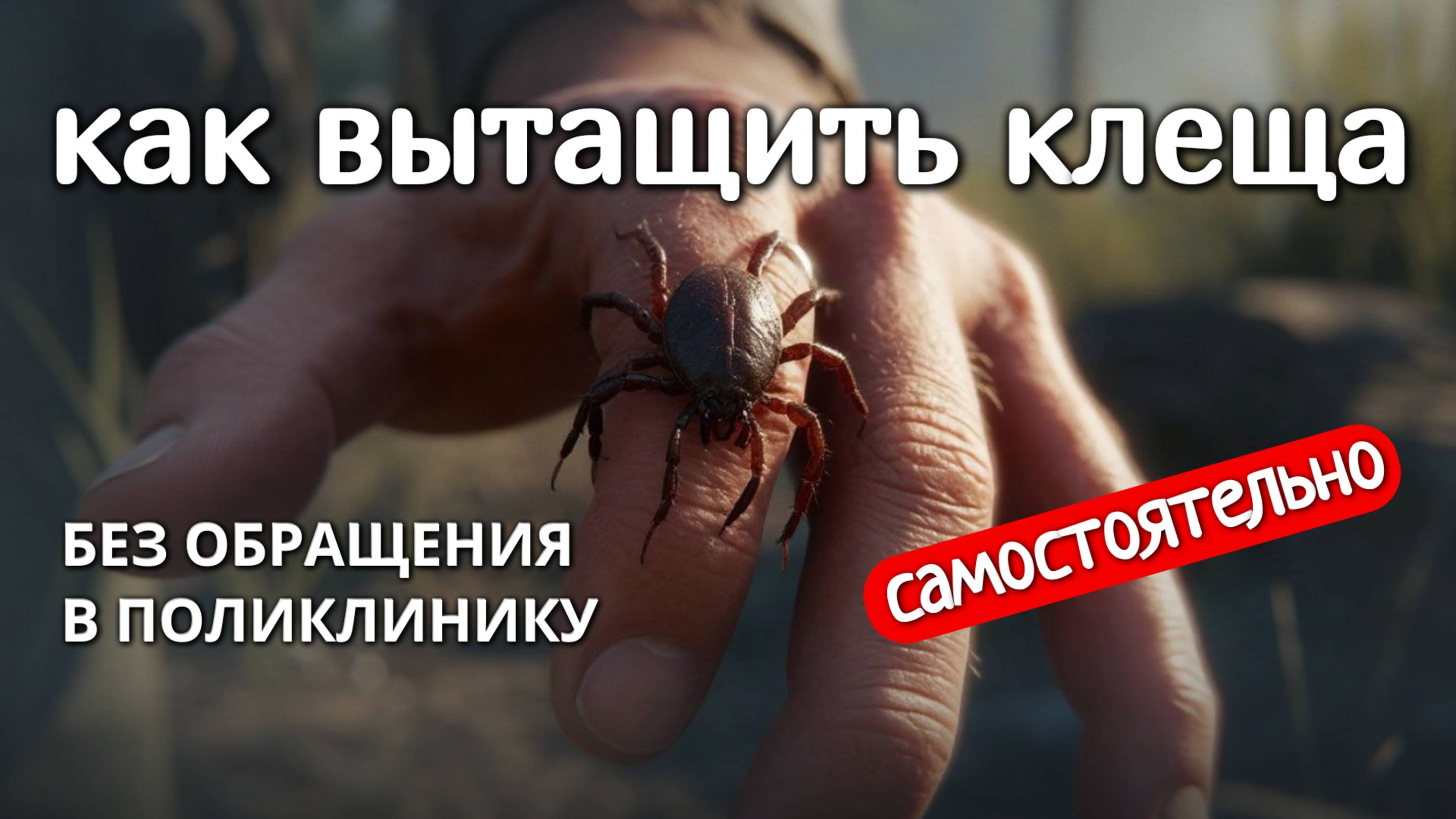Как удалить клеща без похода в больницу?