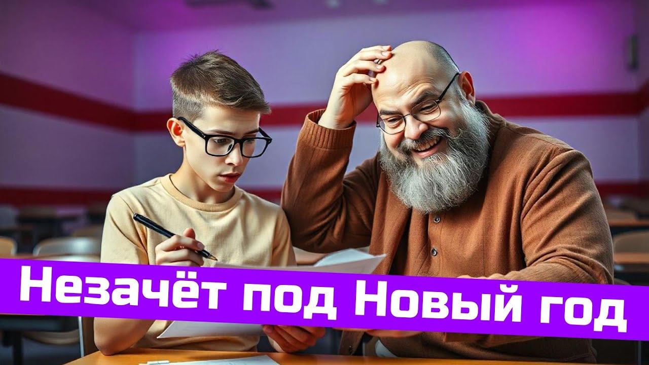 НЕЗАЧЕТ под Новый год - ЭТО ПЕСНЯ! ⚡История одного провала на экзамене. #шутка #юмор #ирония