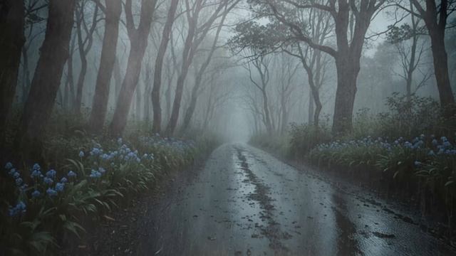 🌧️ Тихий дождь с грозовой атмосферой | Улучшение концентрации и глубокий сон