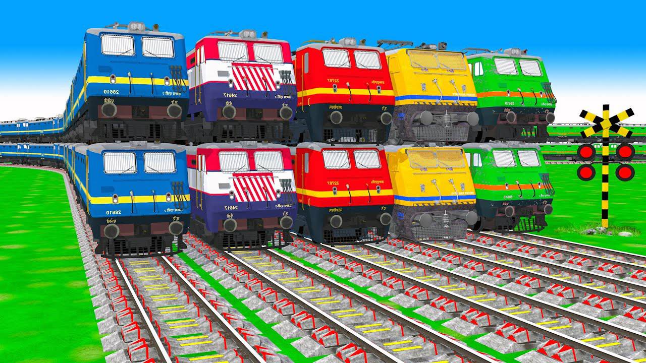 Мультики про поезда. Залипательные мультики для детей смотреть онлайн. Смешные Мультики для малышей.