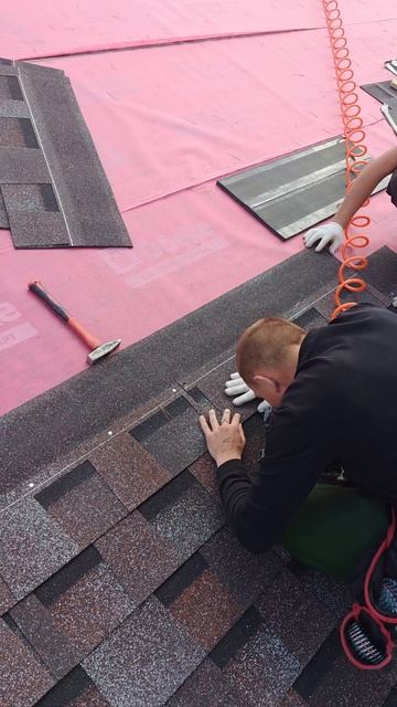 Процесс монтажа гибкой битумной черепицы (FD-7)