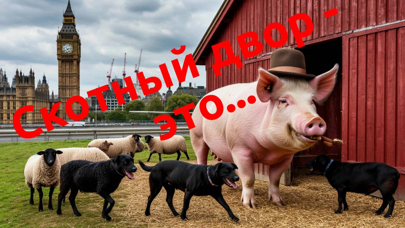 Книга Скотный двор - антиутопия Оруэлла, это капитализм!