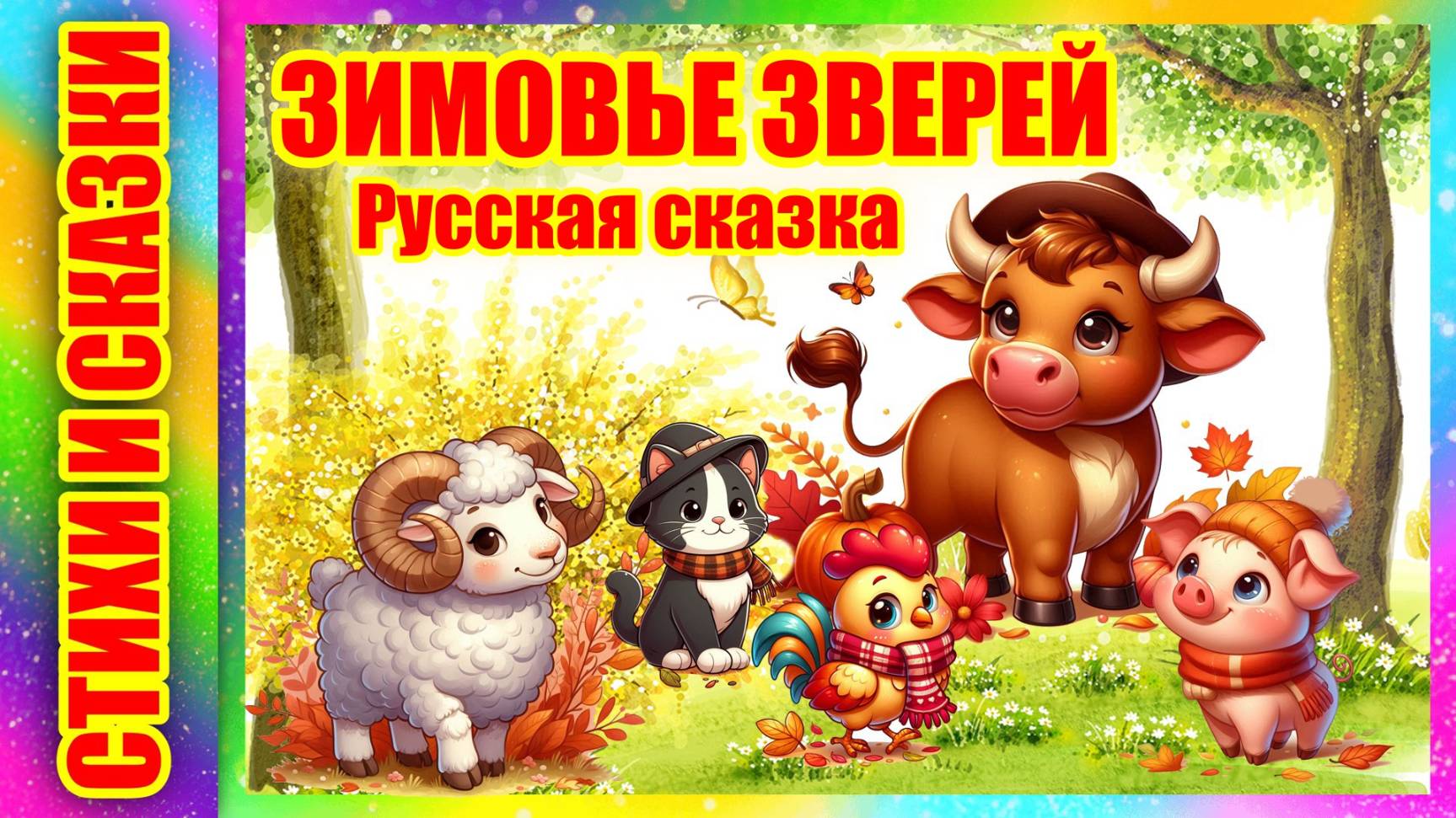 Зимовье зверей I Русская Народная сказка #аудиосказкивкартинках