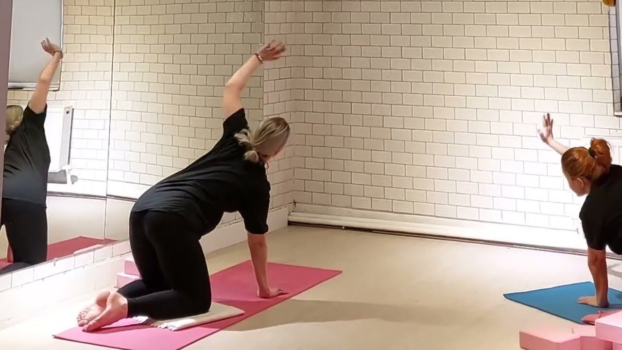 Йога для Беременных. Часть занятия. Работа с грудным отделом