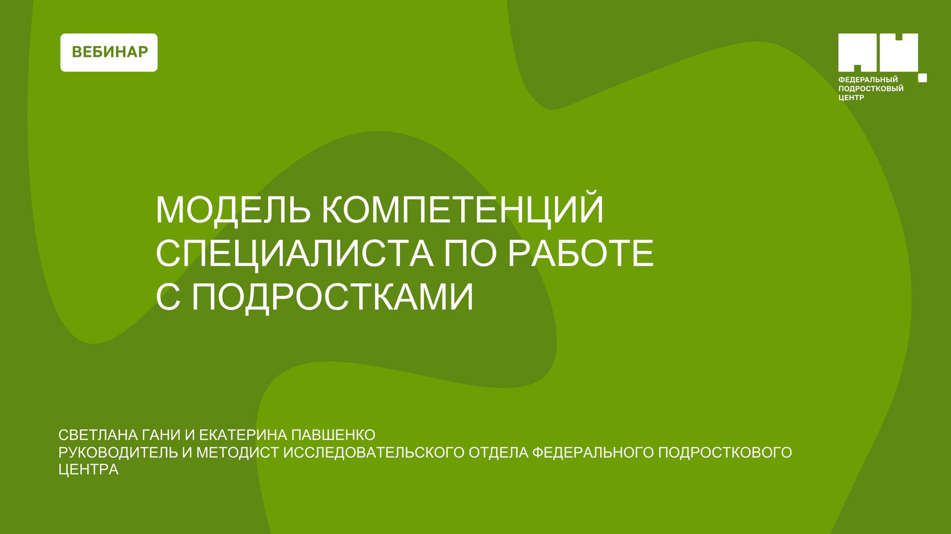 Модель компетенций специалиста по работе с подростками