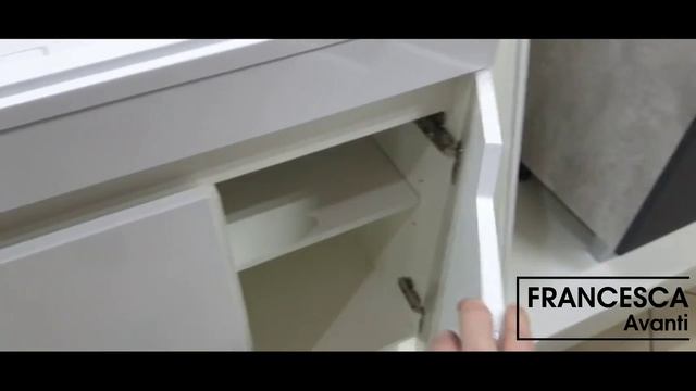 Тумба с раковиной Венеция Неаполь 100 напольная, белый глянец