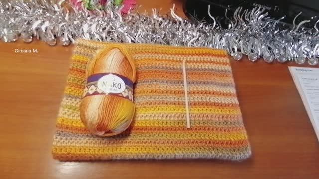 Вяжу детский плед крючком.mp4