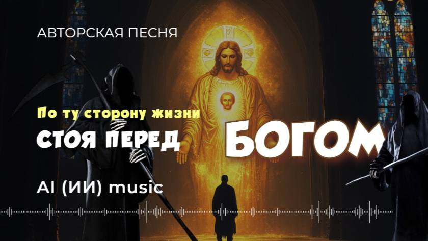 Стоя перед Богом (авторская песня) - мурашки по коже - ИИ музыка видео
