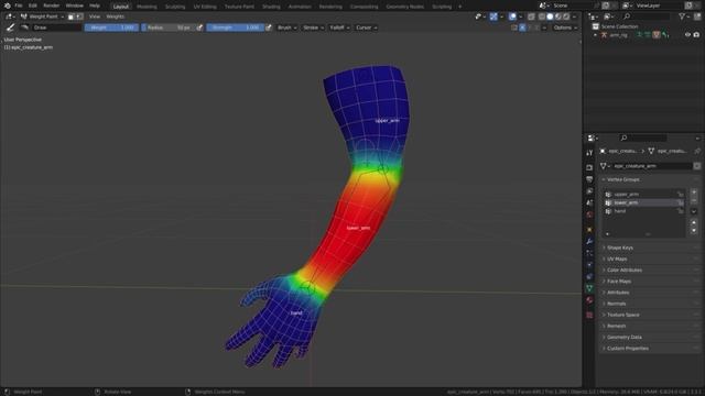11 11 rigging - weight paint mode introduction