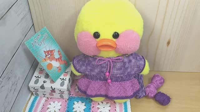 Платье для Лалафанфан крючком. Принцип вязания платья для игрушек. История одного процесса.