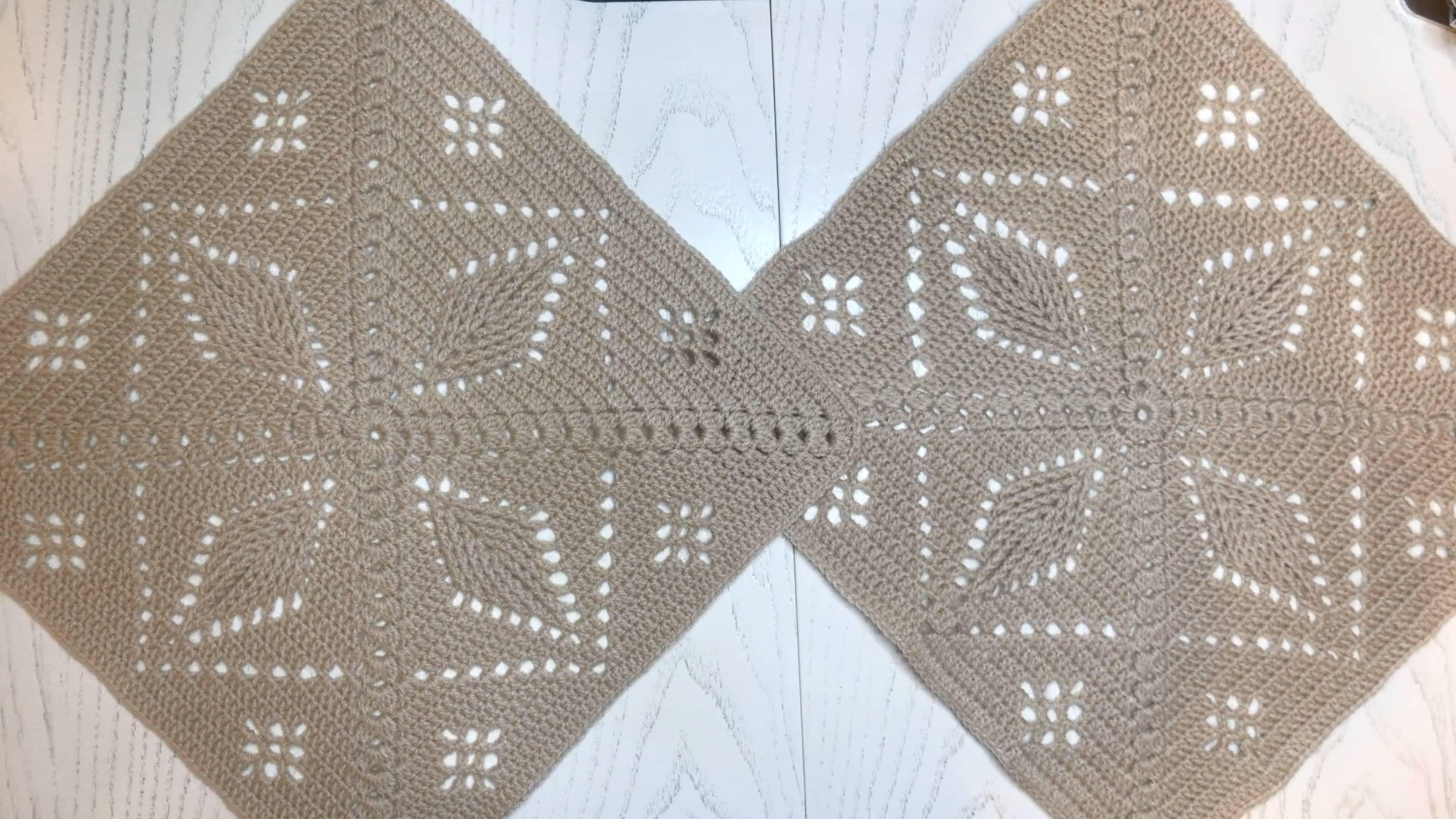 Большой Квадратный Мотив "Ажурные Лепестки" Крючком — Пошаговый Мастер-Класс