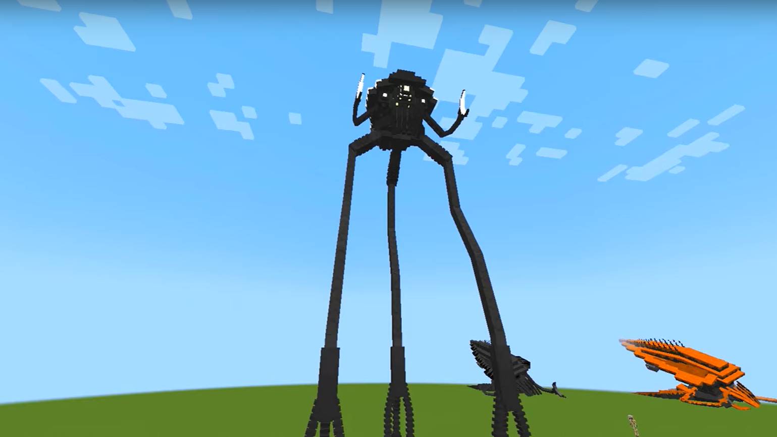 Обзор на мод по фильму и книге "Война миров" в майнкрафте!