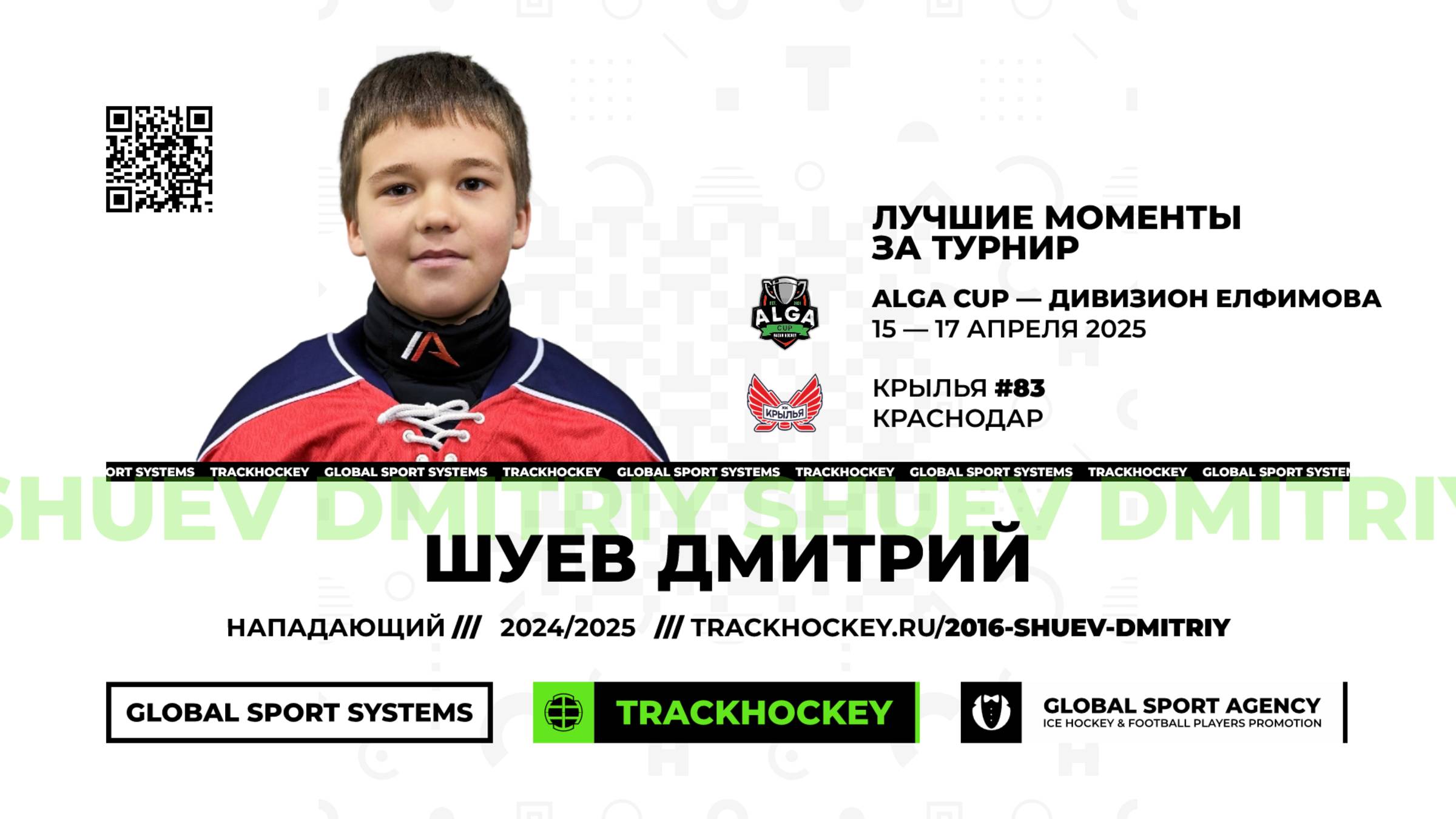 Шуев Дмитрий • Лучшие моменты за турнир Alga Cup дивизион "Елфимова"  2016 • 15 — 17 апреля 2025