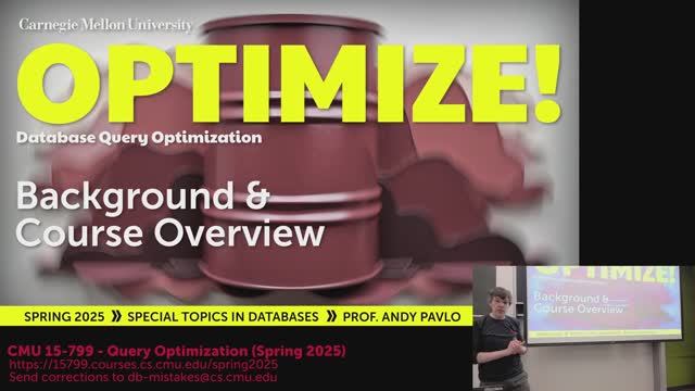 OPT25-01 - SQL Optimization Background