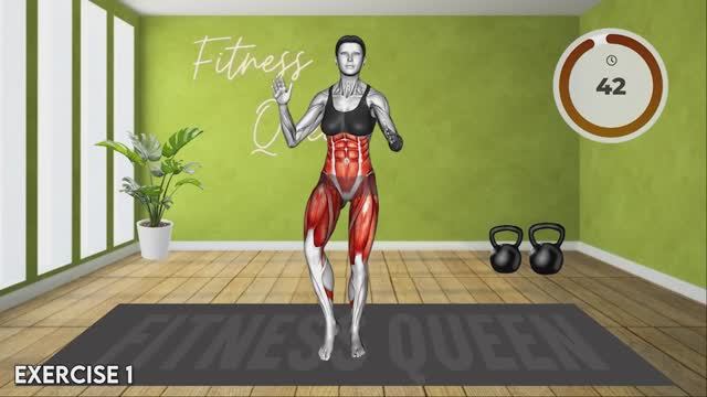 Сокрушите жир на животе 30-минутная тренировка для тонкой талии стоя