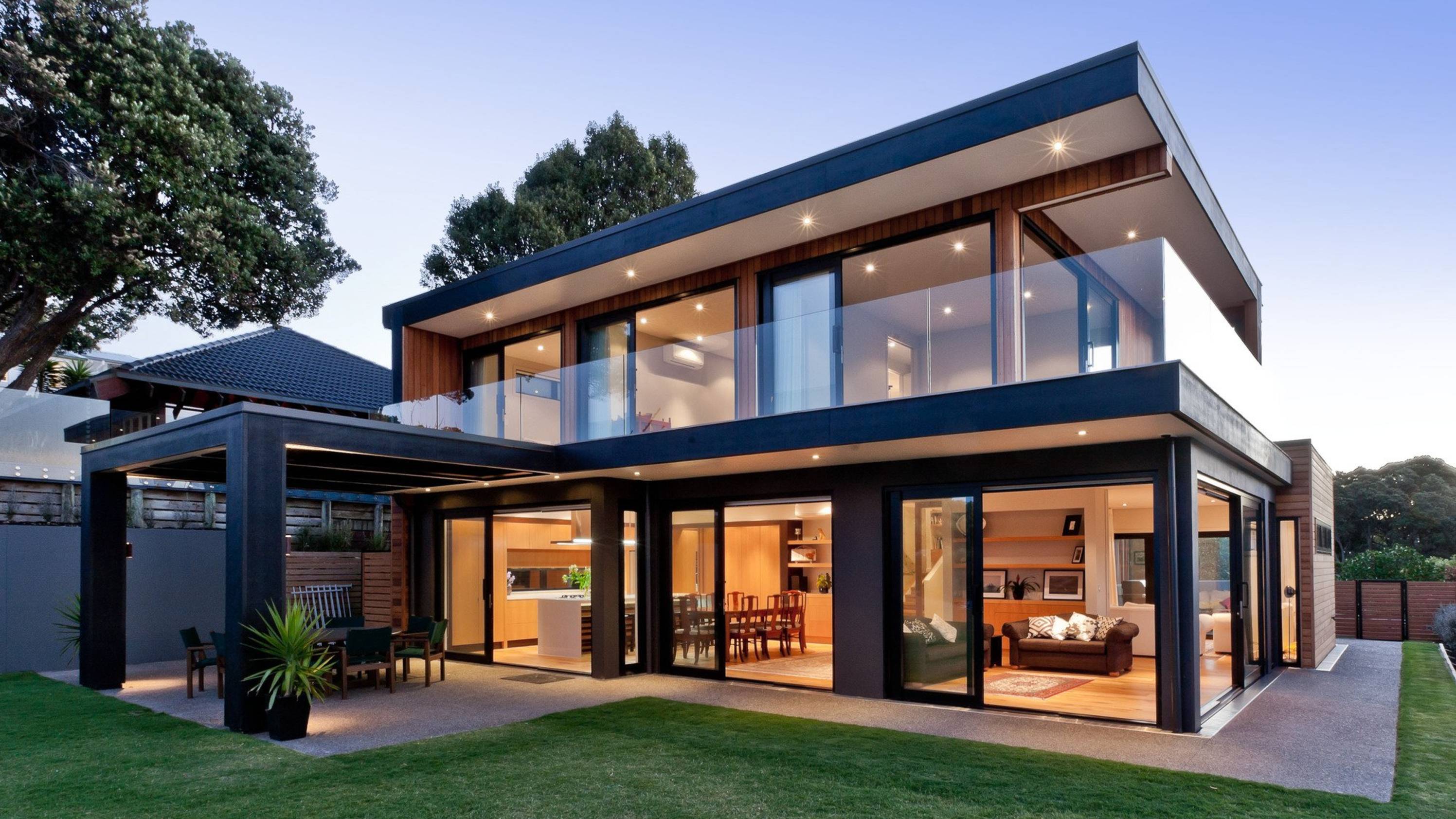 Подборка каркасных домов в стиле Хай-Тек