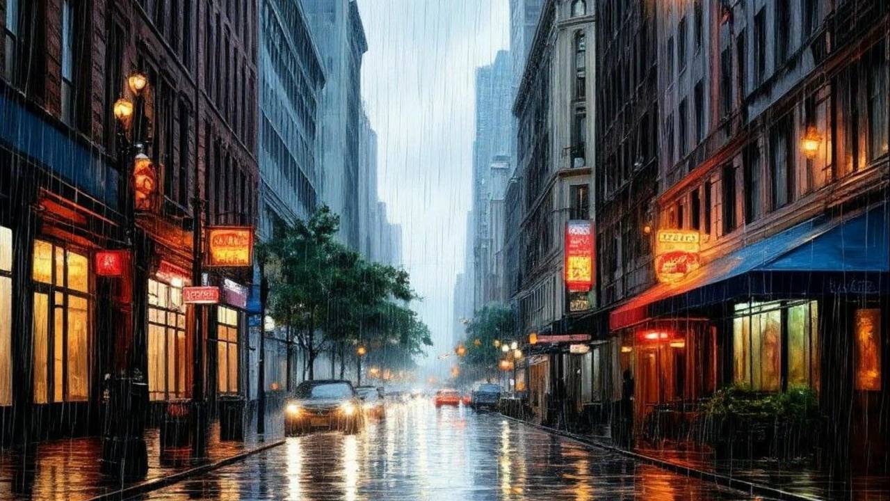 Мой город (дождливый день)