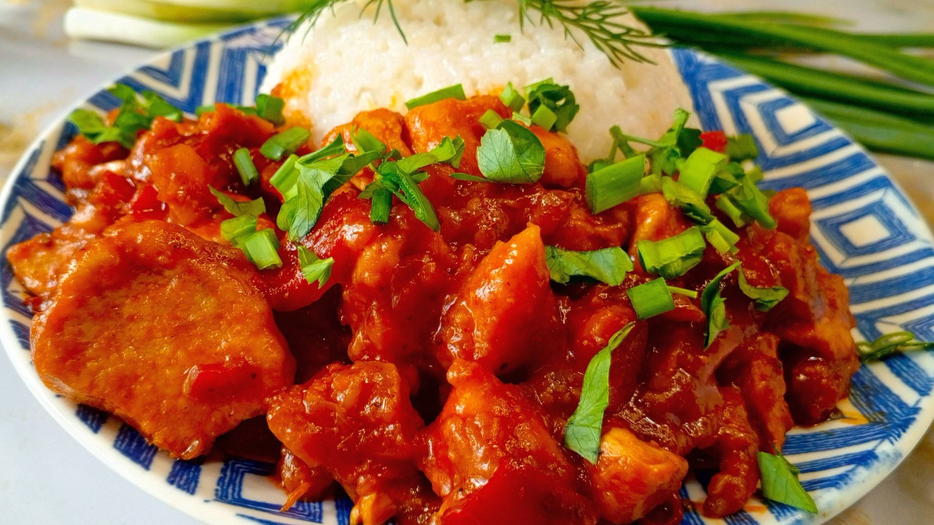 Курица с чудесным кисло-сладким настроением