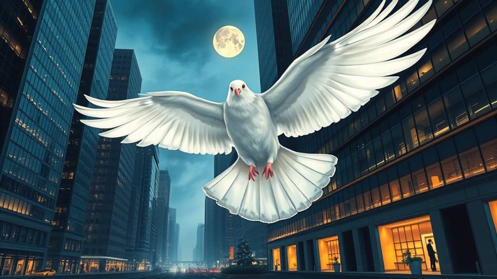 "Б.О.С.Х.: Камертон — колебание перьев голубя, приводящее к знанию"