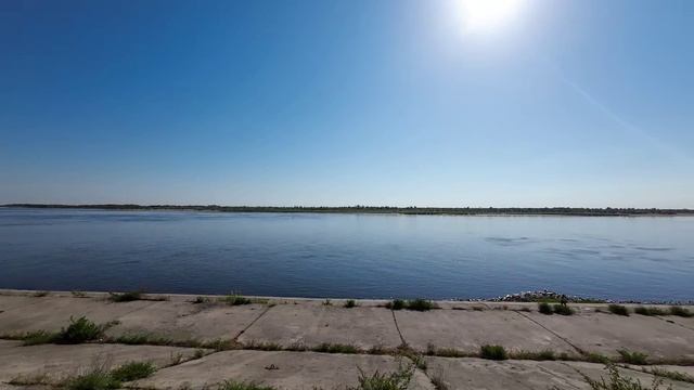 Волгоград, утро 25 апреля 2025 набережная Высоцкого - паводка пока нет