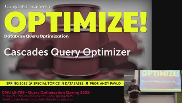 OPT25-05 - Cascades Query Optimizer