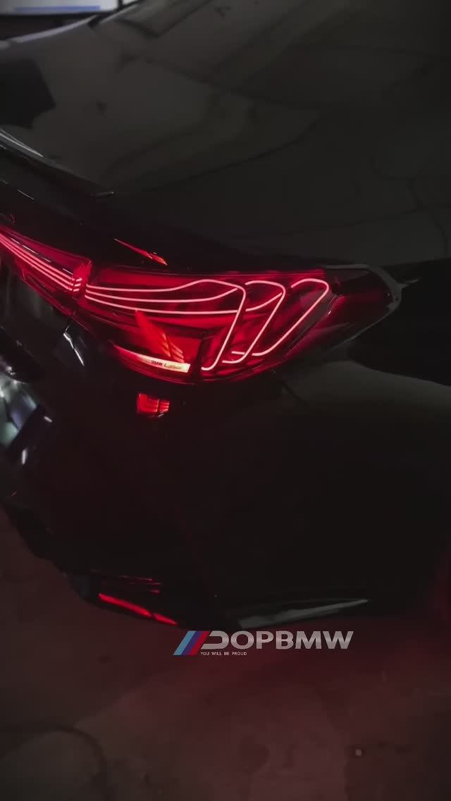 Установили лазерные рест фонари и руль от bmw g80 lci для #BMWm4 G82