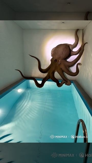 Ужас! В Москве огромный океанский спрут упал в бассейн