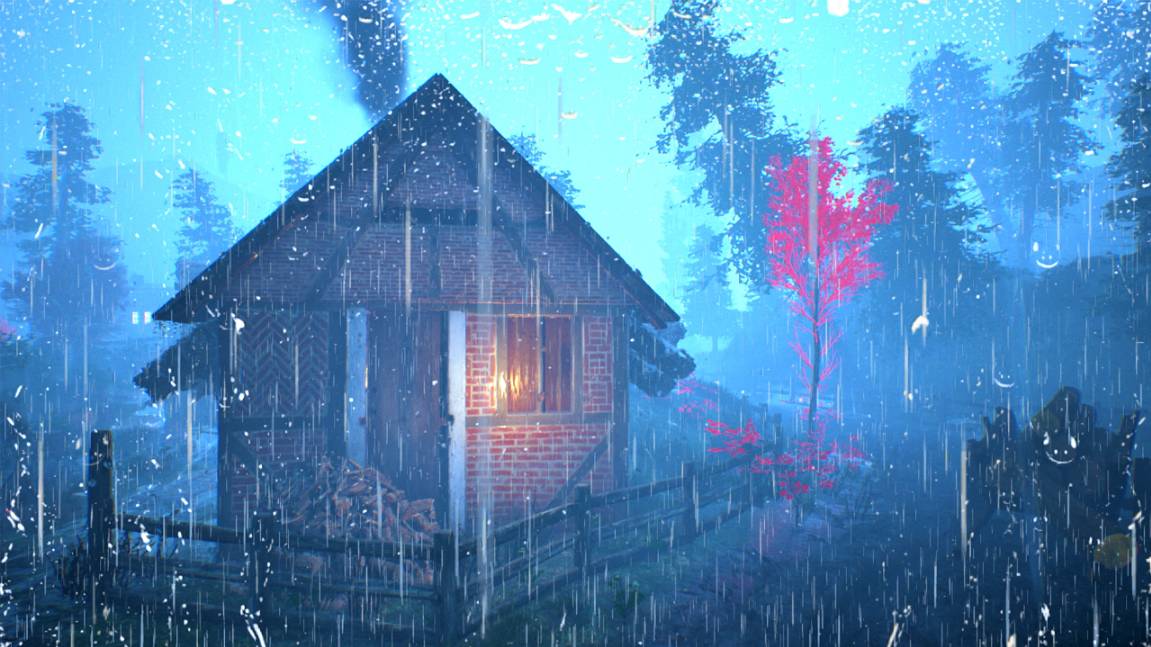 Релаксируй с мощными звуками дождя и грома в средневековой атмосфере!