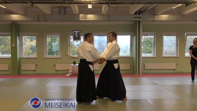 15 Aikido Tachidori Ikkyo Ura, Shishiya Sensei Malmö 2018
