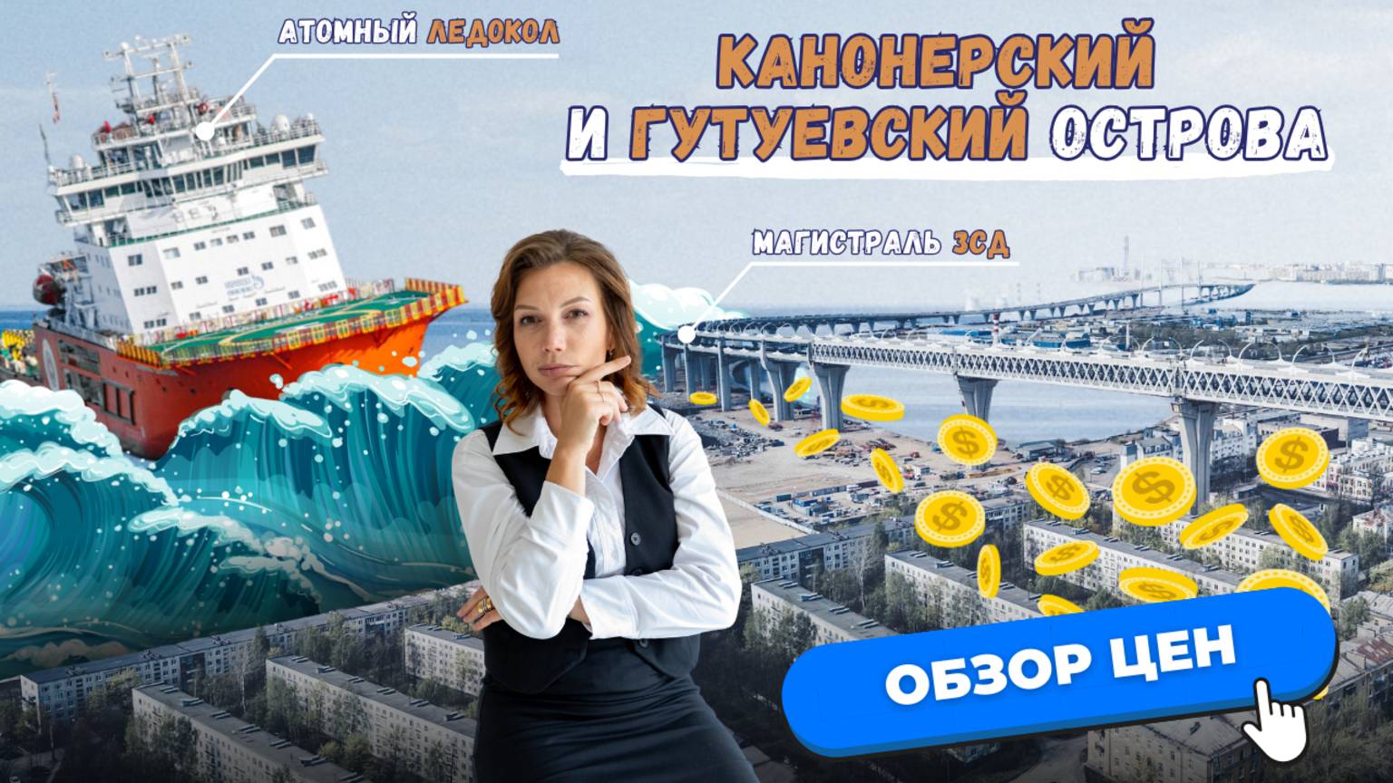 Канонерский и Гутуевский остров в Санкт-Петербурге|Цены на недвижимость| Обзоры с Марией Кудреватых