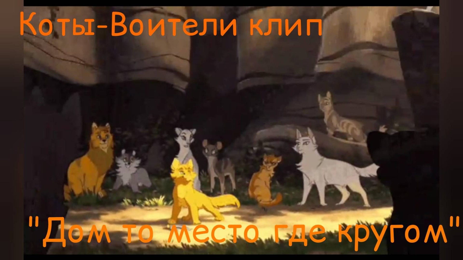 Коты-Воители клип "Дом то место где кругом"