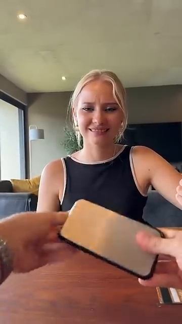 The CARD Went THROUGH The PHONE! #shorts @juliet_smxll #magic