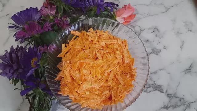 Морковный салат. Простой рецепт вкусного и полезного салата за 5 минут.