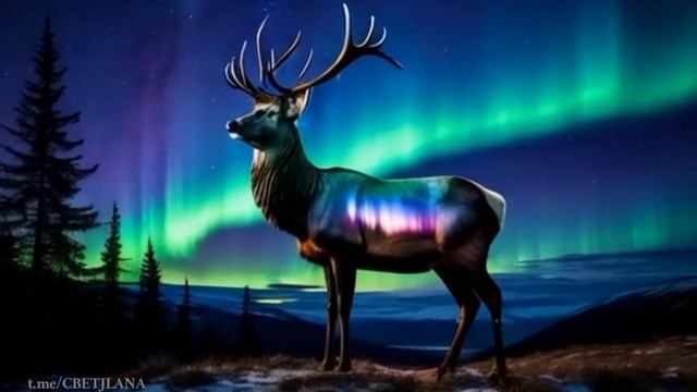 Северное сияние #нейросеть#QWvmix_Kpyu3